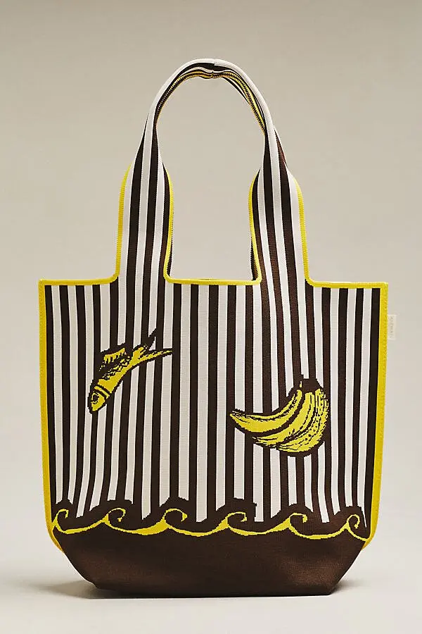 ALEMAIS Mona Jacquard Shopper Tote Bag