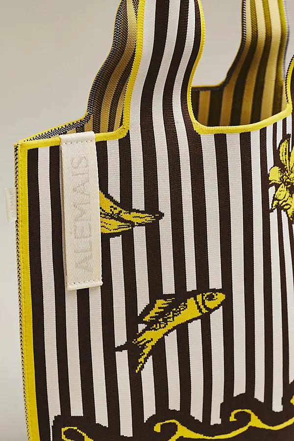 ALEMAIS Mona Jacquard Shopper Tote Bag