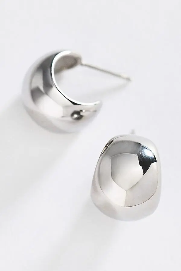 Anthropologie Dome Water-resistant Huggie Earrgs