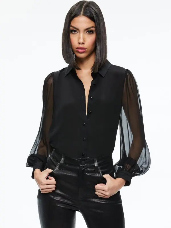 Alice + Olivia Roanne Button Down
