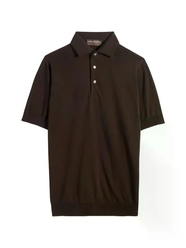 FILIPPO DE LAURENTIIS Short-sleeve Polo Shirt - Brown