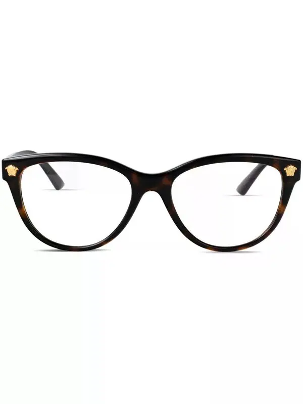 Versace Cat-eye Frame Glasses - Brown