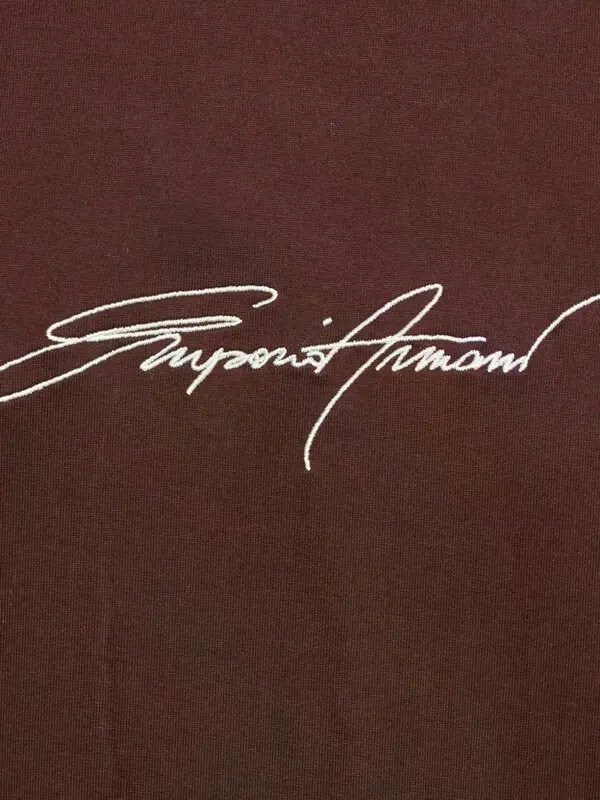 Emporio Armani Logo Embroidered T-shirt