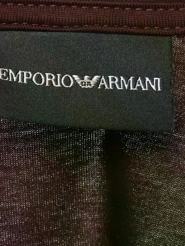 Emporio Armani Logo Embroidered T-shirt
