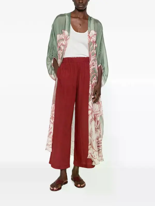 MOUTAKI Cropped Palazzo Pants