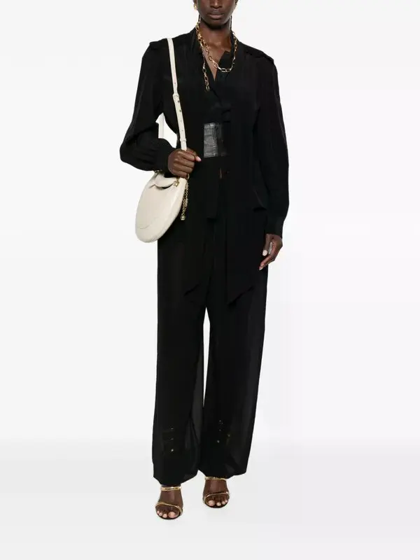 Chloé Lace-trim Pussy-bow Shirt