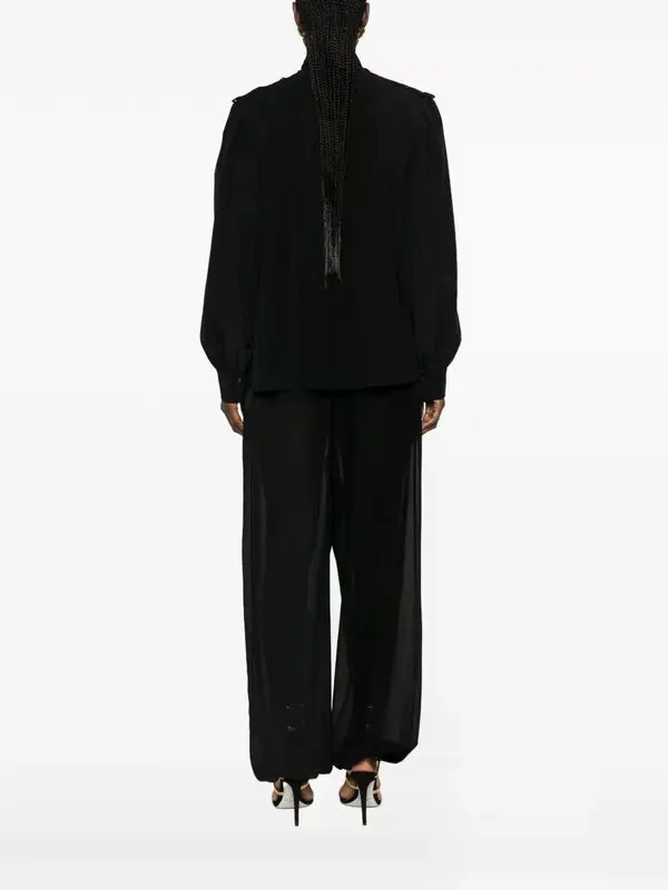 Chloé Lace-trim Pussy-bow Shirt