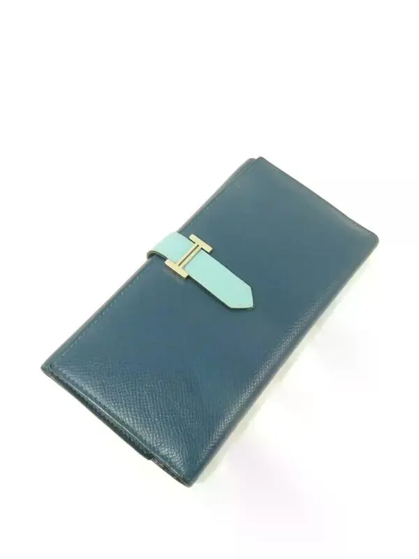 Hermès 2016 Bearn Trifold Wallet - Blue