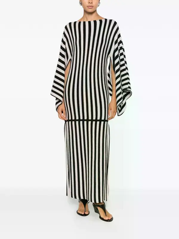 BY MALENE BIRGER Gerta Stripe-print Maxi Dress - Black
