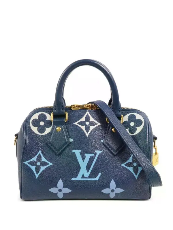 LOUIS VUITTON Speedy Bandoulière 20 Monogram Empreinte - Blue