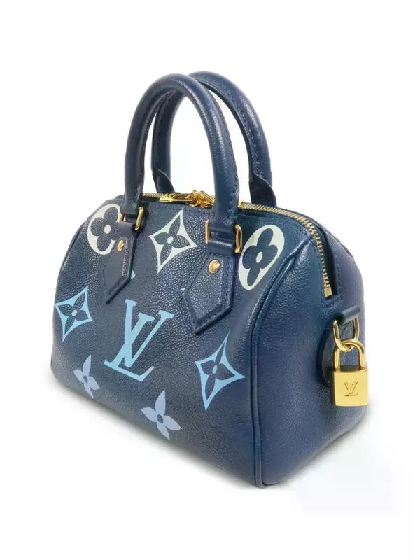 LOUIS VUITTON Speedy Bandoulière 20 Monogram Empreinte - Blue
