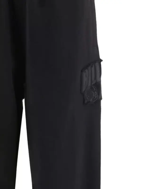 BILLIONAIRE Logo-patch Wide-leg Trousers