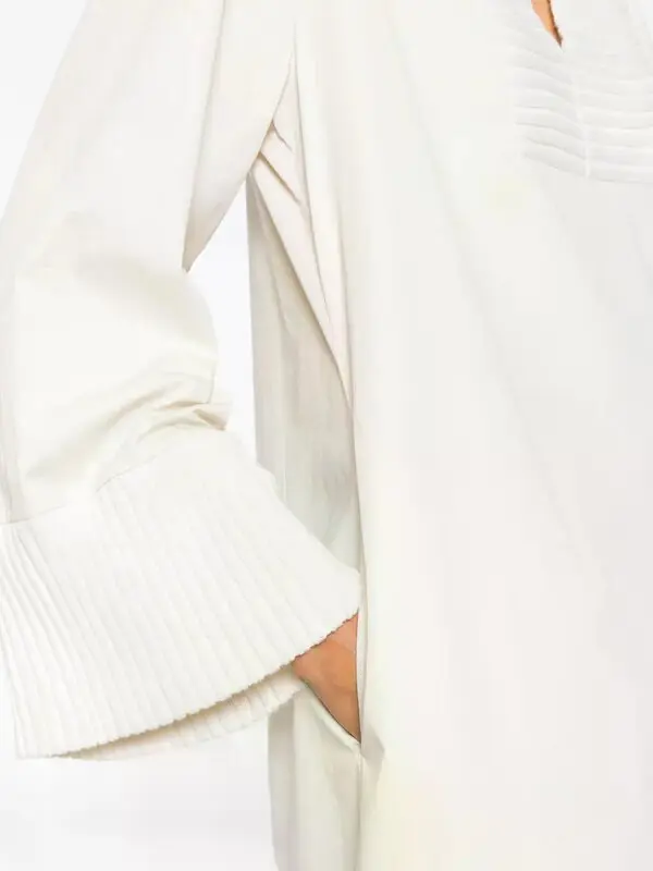 BY MALENE BIRGER Moldoa Ribbed-knit Trim Midi Dress