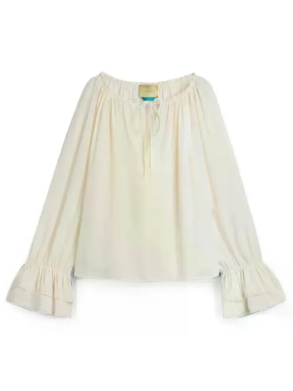 Momoni Mendoza Lace-trimmed Blouse