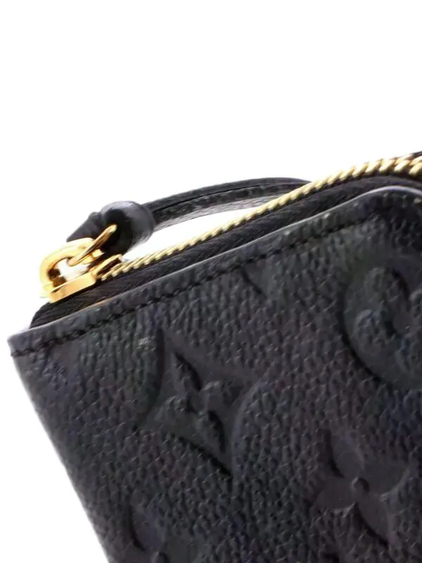 LOUIS VUITTON Clemence Wallet Monogram Empreinte Leather Small Wallets