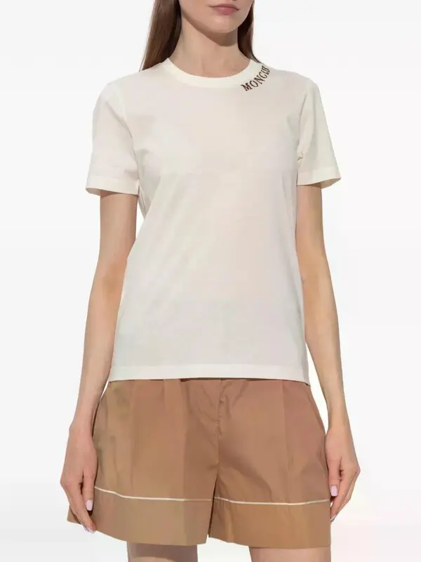 Moncler Logo Embroidered T-shirt