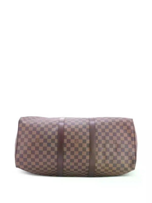 LOUIS VUITTON Keepall 50 Damier Travel Bag - Brown