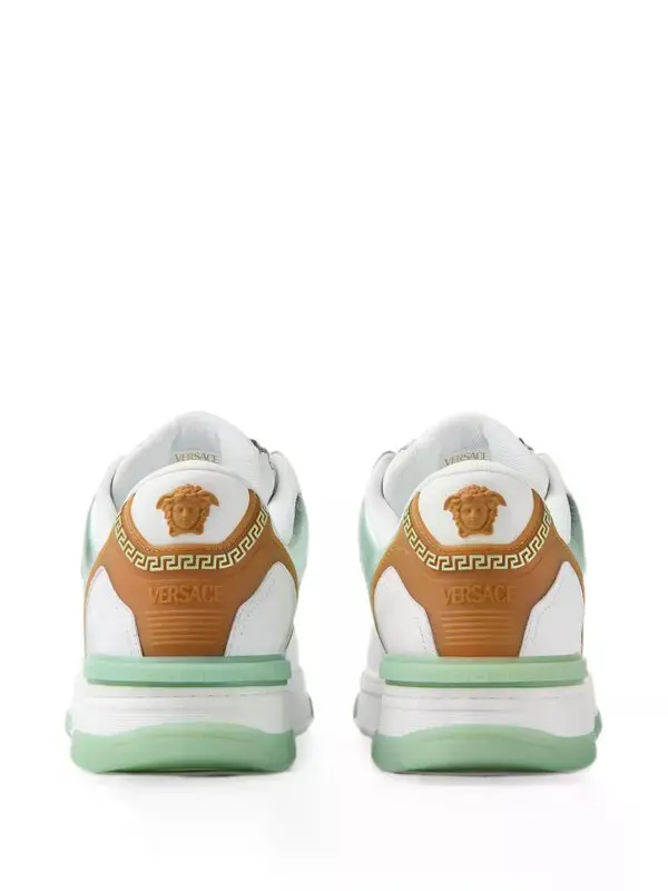 Versace Medusa Biggie Basket Low Top Leather Sneakers