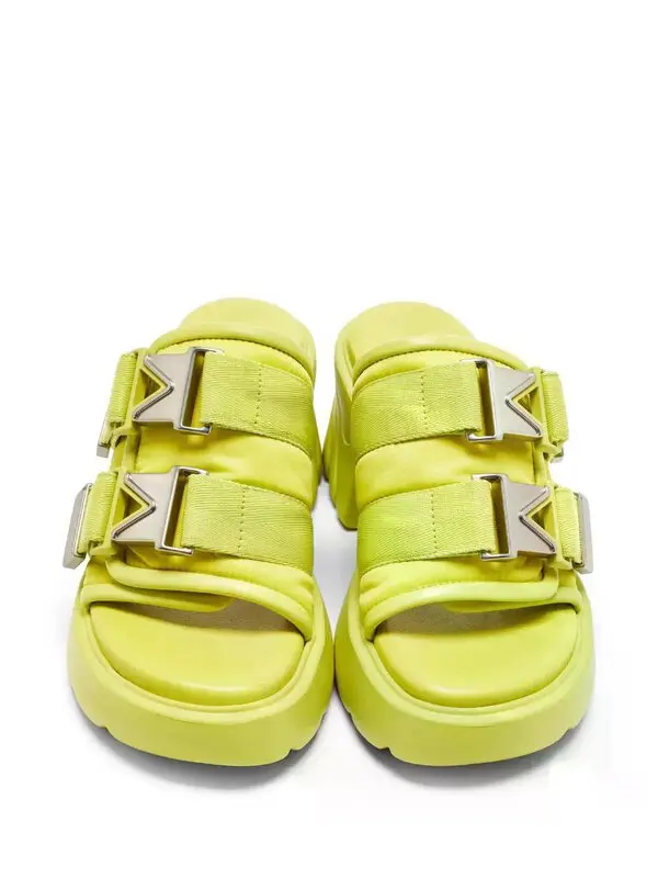 Bottega Veneta Yellow Flash Bomber Mules