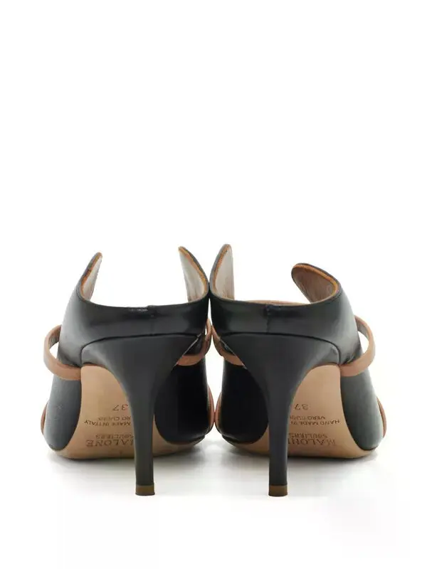 MALONE SOULIERS Maureen Curved-strap Mules - Black