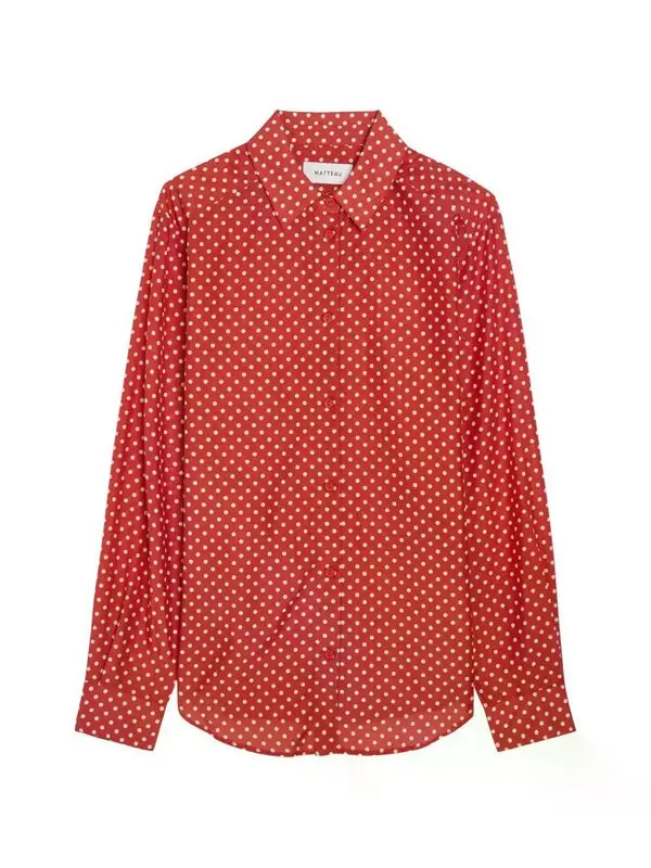 Matteau Polka-dot Long Sleeve Shirt