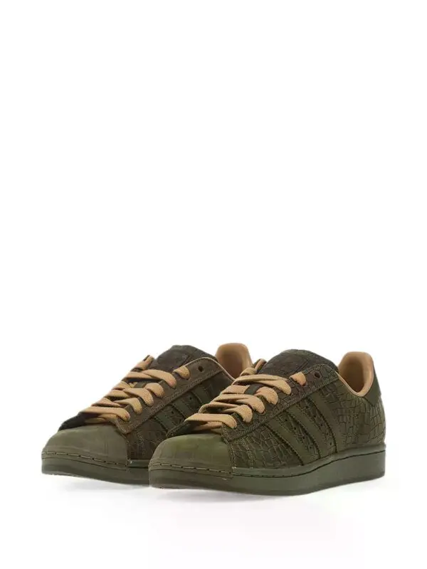 Adidas Superstar Ii Croc-effect Sneakers