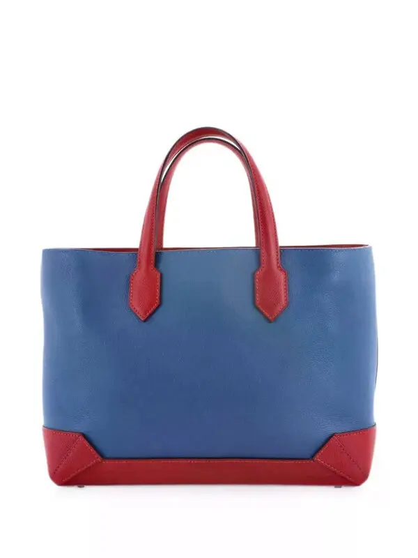 Hermès Maxibox Cabas Evercolor With Epsom 30 Tote Bag - Blue