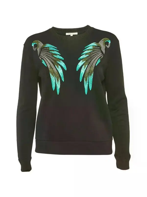 Maje Embroidered Crewneck Sweatshirt