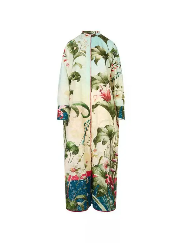 F.R.S FOR RESTLESS SLEEPERS Molpadia Floral-print Maxi Dress - Blue
