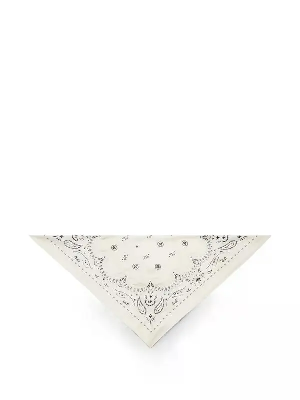 Tory Burch Beaded Bandana Triangle Scarf - Neutrals