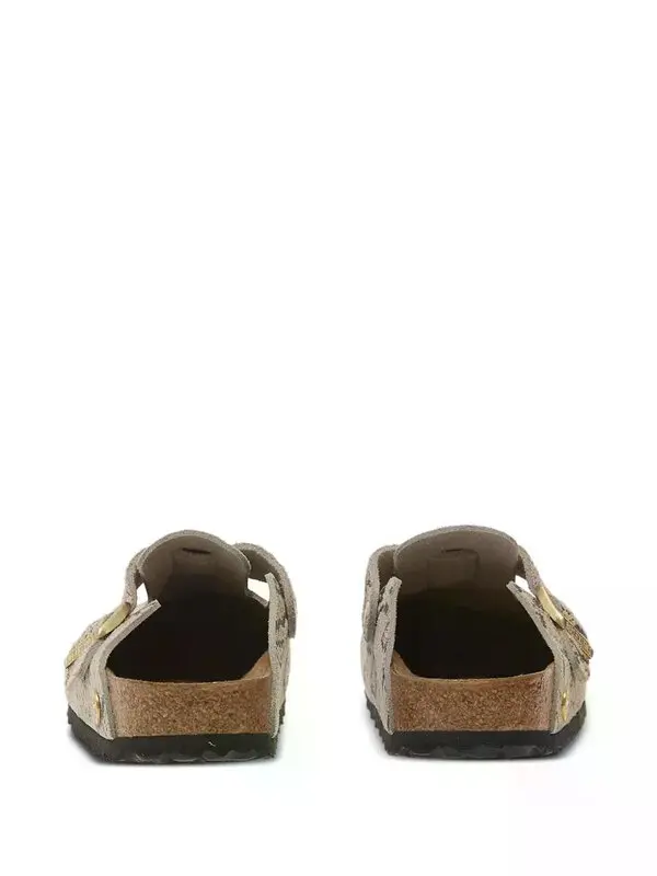 BIRKENSTOCK Boston Snake-print Clogs