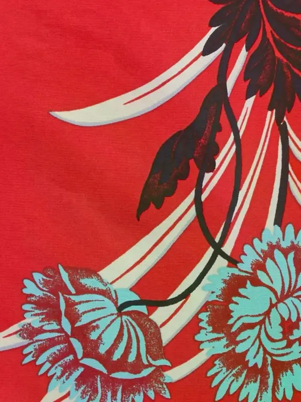 Diane Von Furstenberg Floral Print Long Sleeve Midi Dress - Red