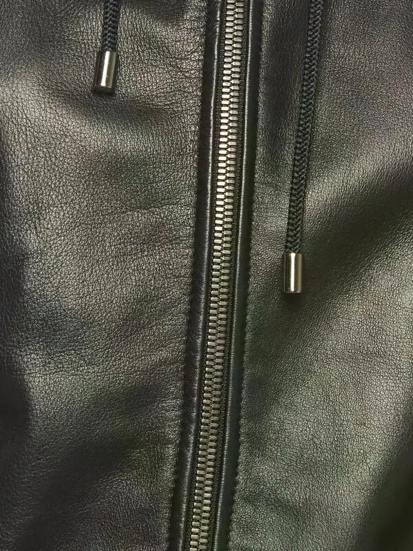 Dolce & Gabbana Hooded Leather Jacket
