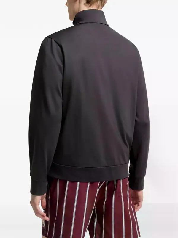 Moncler Logo-patch Zip-up Sweatshirt - Blue