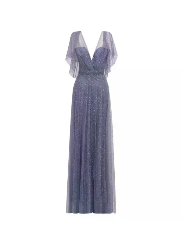 GEMY MAALOUF Beaded Draped Dress