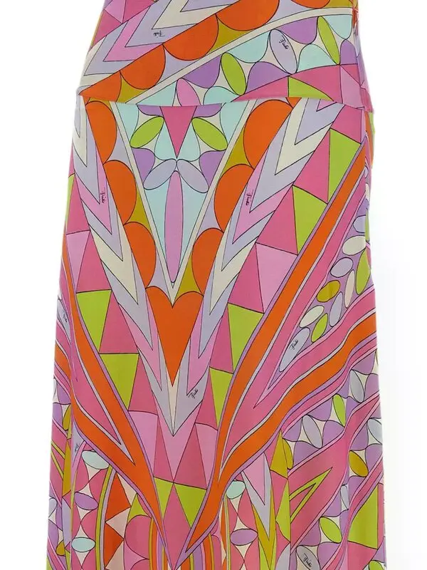 Emilio Pucci High-waisted Graphic Print Skirt