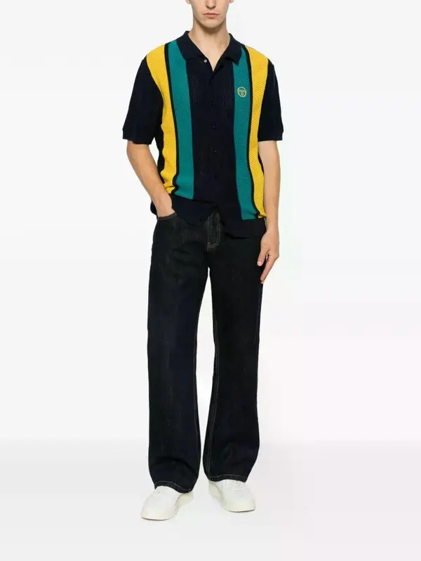 SERGIO TACCHINI Stripe-pattern Shirt - Blue