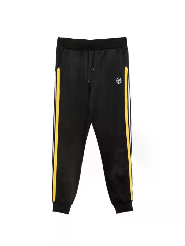 SERGIO TACCHINI Logo-embroidered Track Pants - Black