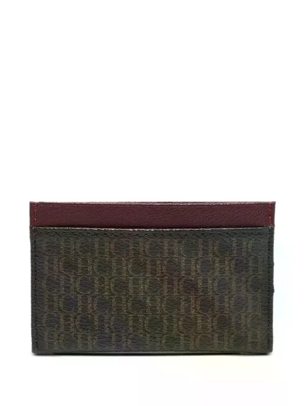 Carolina Herrera Monogram-print Card Holder - Brown