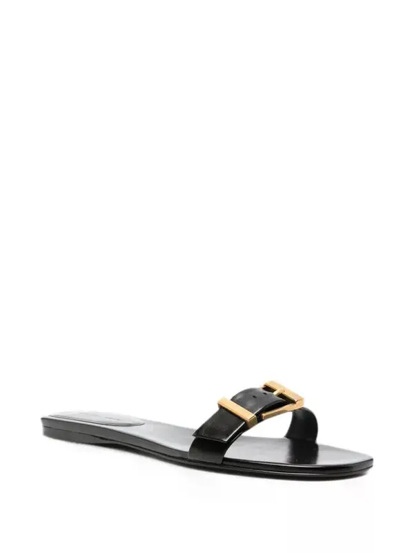Khaite Buckled-strap Flat Sandals