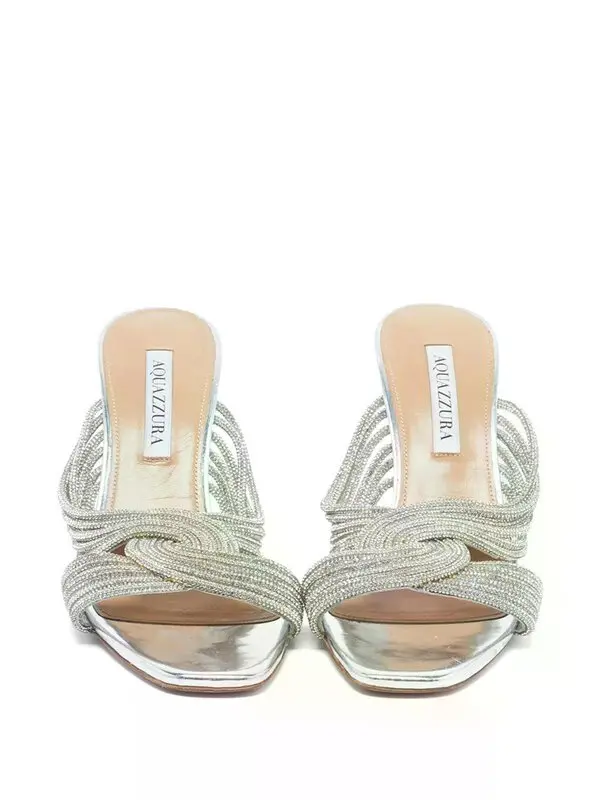 AQUAZZURA Gatsby Crystal-embellished Sandals