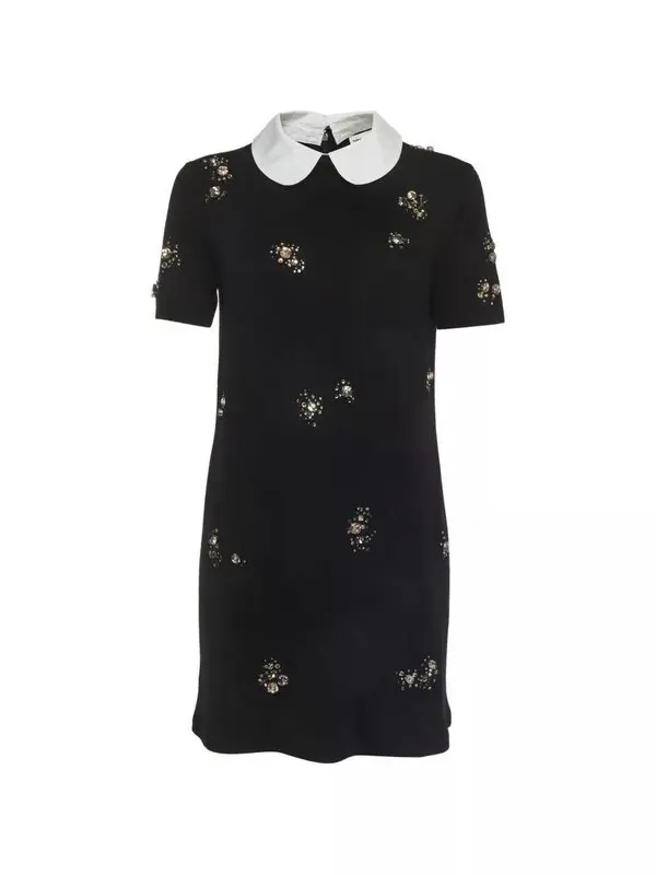 Tory Burch Embellished Mini Dress - Black
