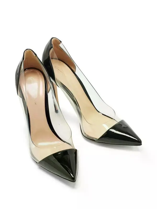 GIANVITO ROSSI Plexi Patent Leather Pumps