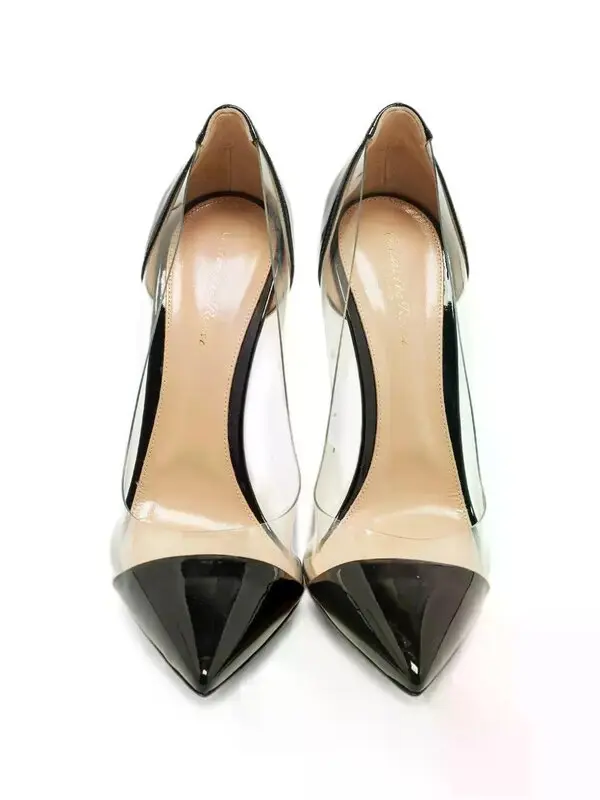 GIANVITO ROSSI Plexi Patent Leather Pumps