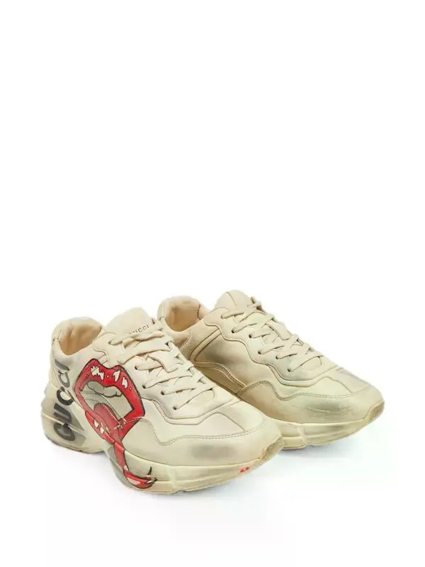 Gucci Rhyton Logo Print Sneakers