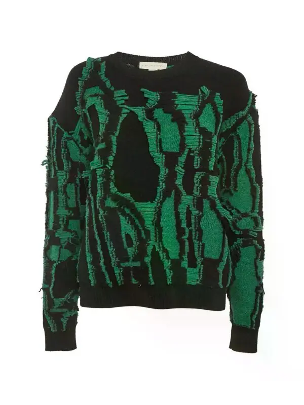 Stella McCartney Green Crew Neck Sweater - Black