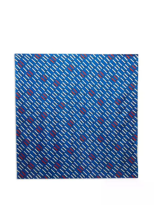 Carolina Herrera Monogram-print Silk Scarf