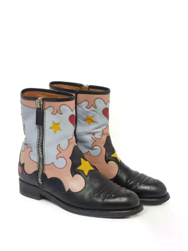 Gucci Patchwork Ankle Boots