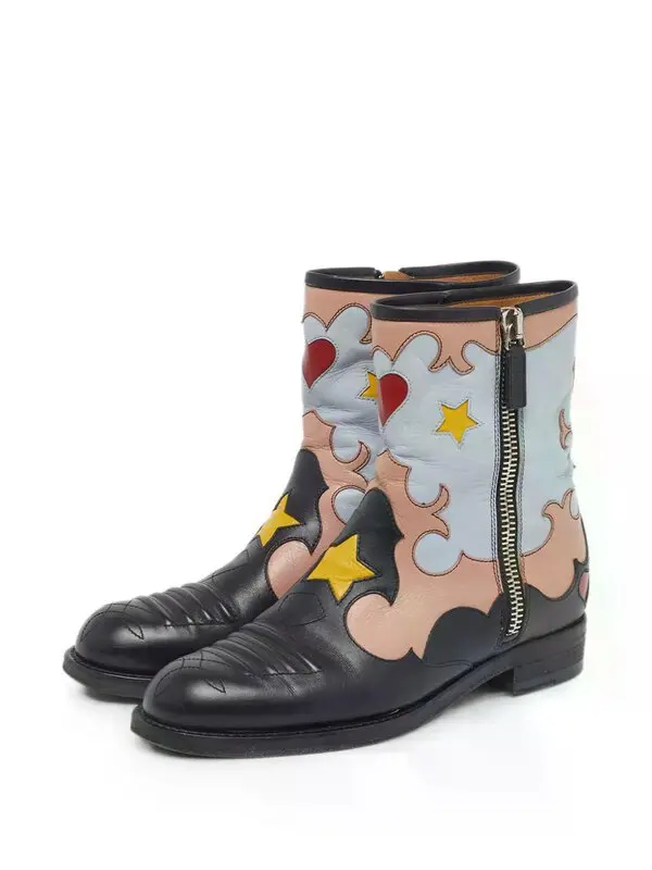 Gucci Patchwork Ankle Boots