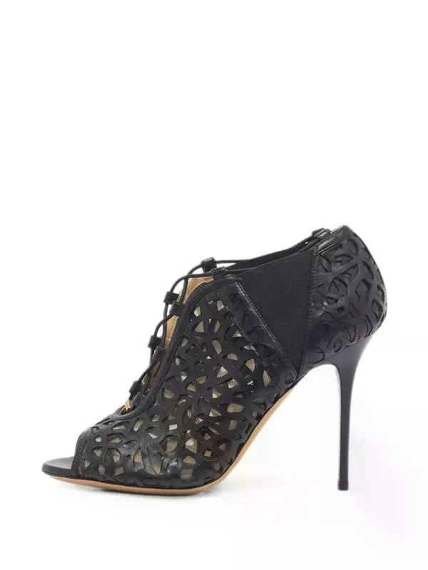 JIMMY CHOO Kalipso Laser-cutout Ankle Boots - Black